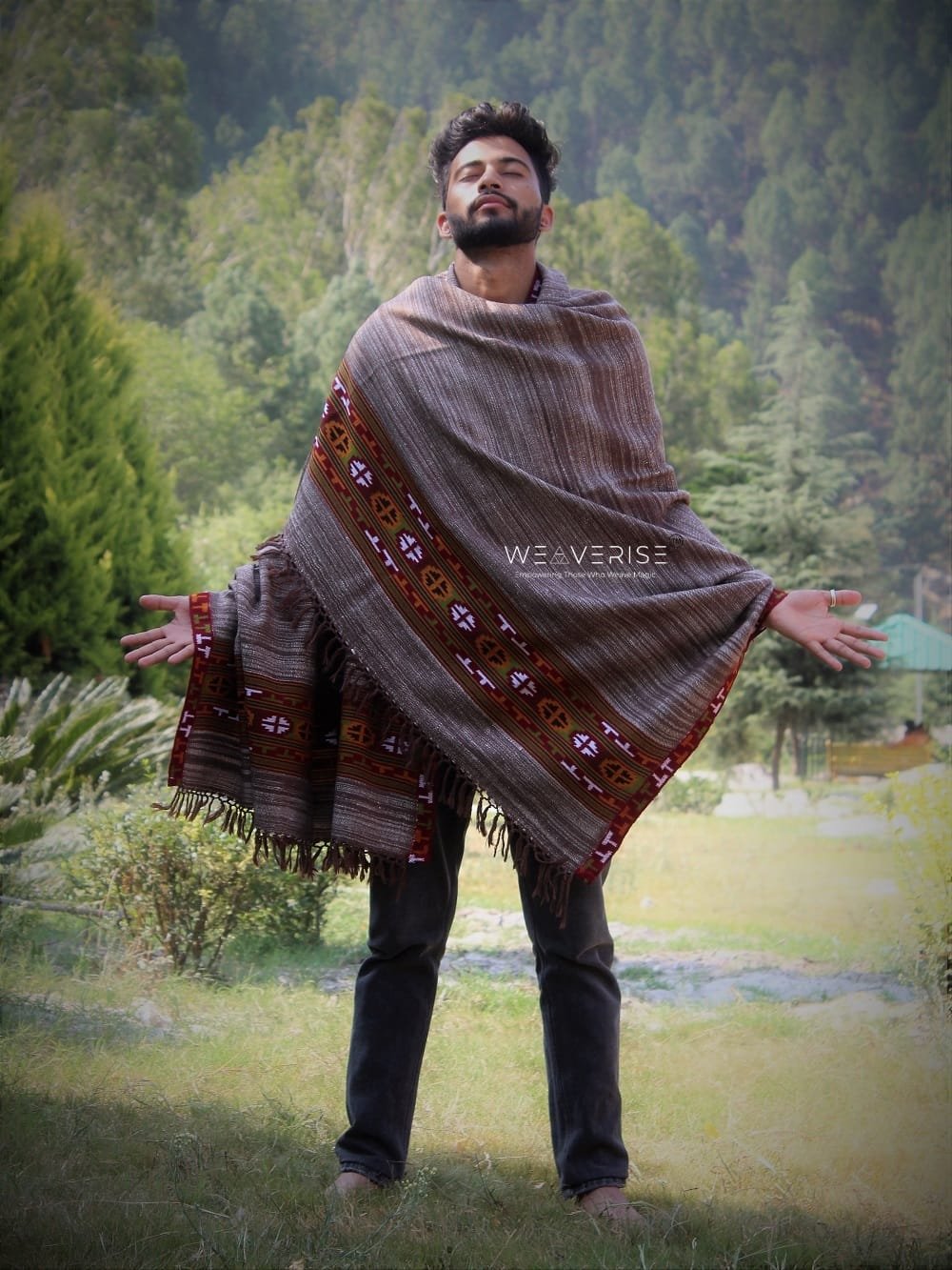Himalayan Serenity : 100% Wool Meditation Wrap Prayer Shawl ...