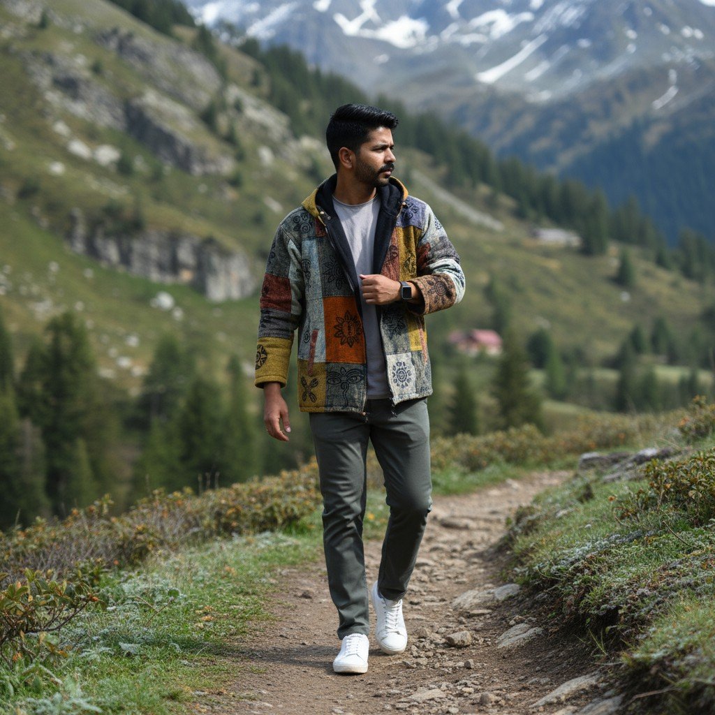 Pahadi Tibetan Style Boho Nepali Zipper Hoodie – ॐ Pachwork ...